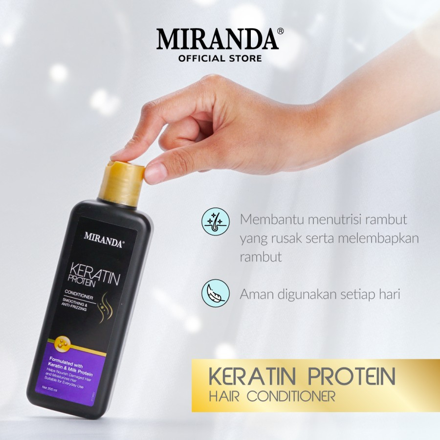 Jual Miranda Keratin Protein Series Hair Treatment / Shampoo ...