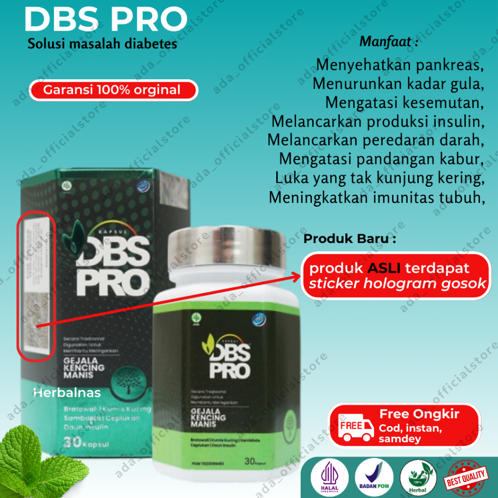 Jual DBS PRO - Solusi Atasi Kencing Manis, Diabetes Melitus, Cegah ...
