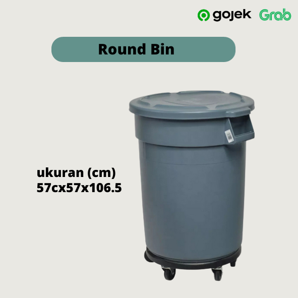 Jual Tempat Sampah Bulat 120L (Round Bin) | Shopee Indonesia