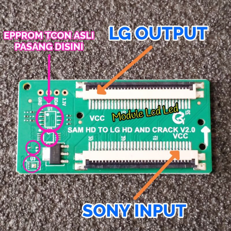 Jual CONVERTER LVDS SONY TO LG HD 30 PIN | Shopee Indonesia