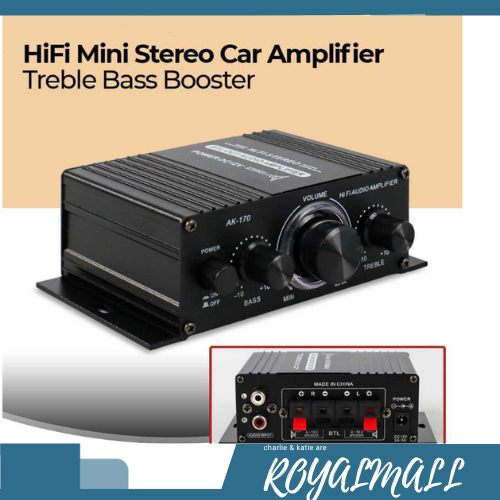 Jual Lepy Hi-Fi Mini Stereo Car Amplifier Treble Bass Booster ...