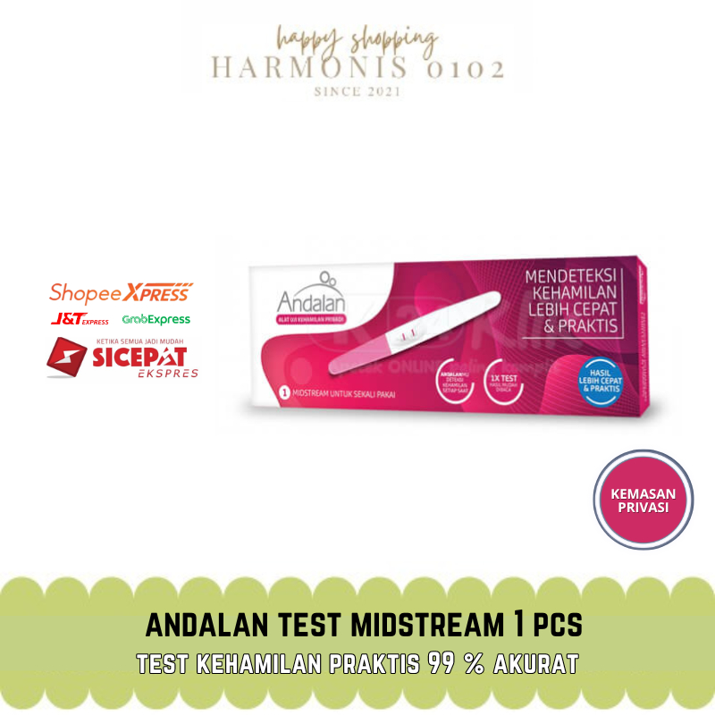 Jual Test pack kehamilan Andalan Pregnancy Test Midstream alat uji ...