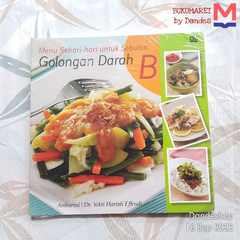 Jual Menu Sehari Hari Untuk Sebulan Golongan Darah B - BUKU | Shopee ...