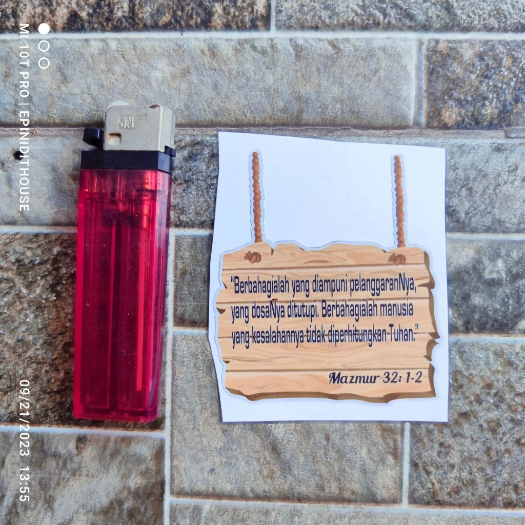 Jual Stiker Kristen Katolik Ayat Alkitab Matius Mazmur Lukas Doa ...