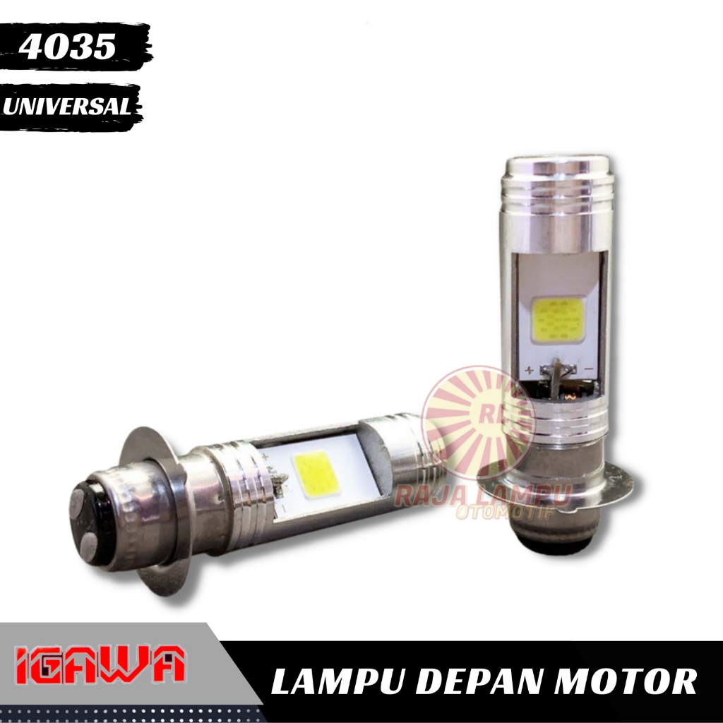 Jual LAMPU AC Dc LED Utama Depan 2Led H6 KAKI BEBEK MATIC IGAWA 2 SISI PNP UNTUK SEMUA MOTOR ...