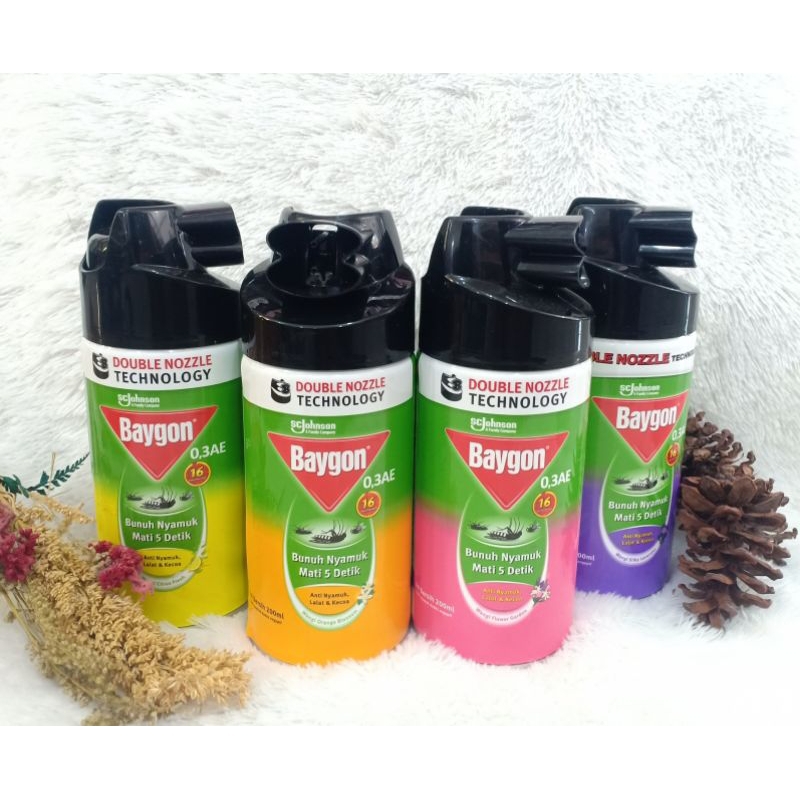 Jual Baygon Aerosol Anti Nyamuk Semprot 200ml | Shopee Indonesia