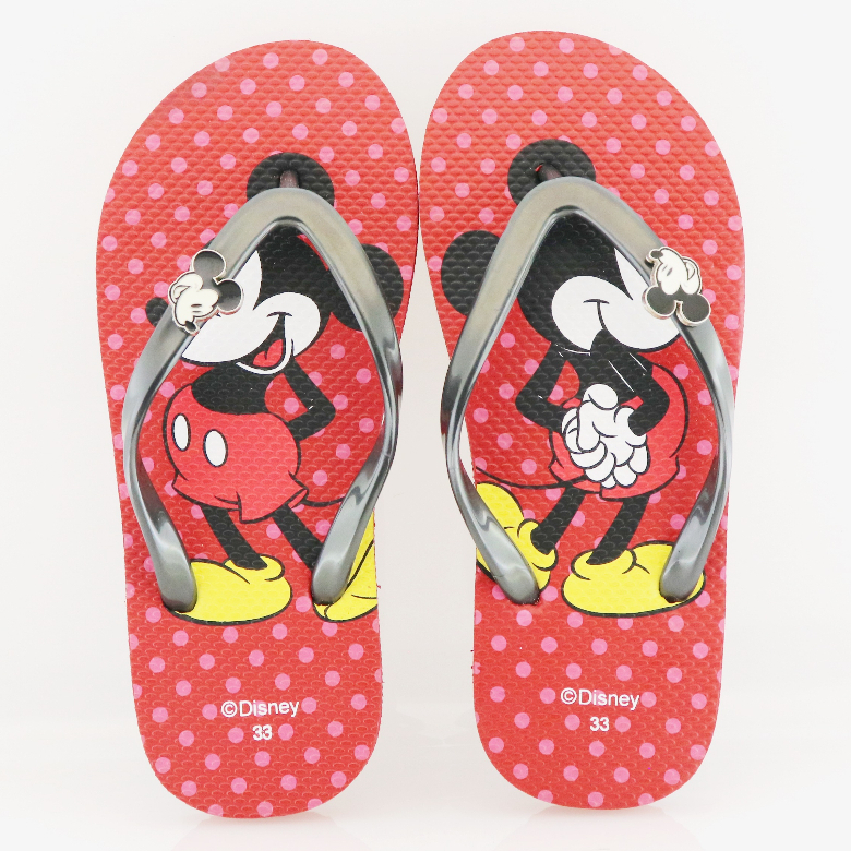 Jual Ando x Disney Mickey Mouse Collab MK 212 Merah/Hitam - Sandal ...