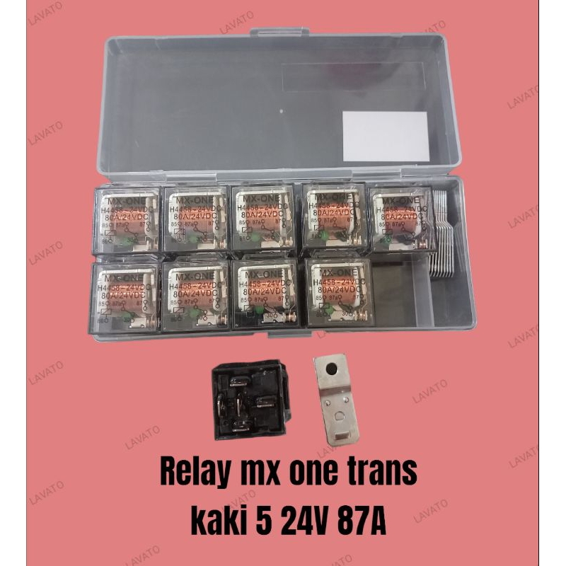 Jual Relay Mx One trans kaki 5 24V 87A | Shopee Indonesia