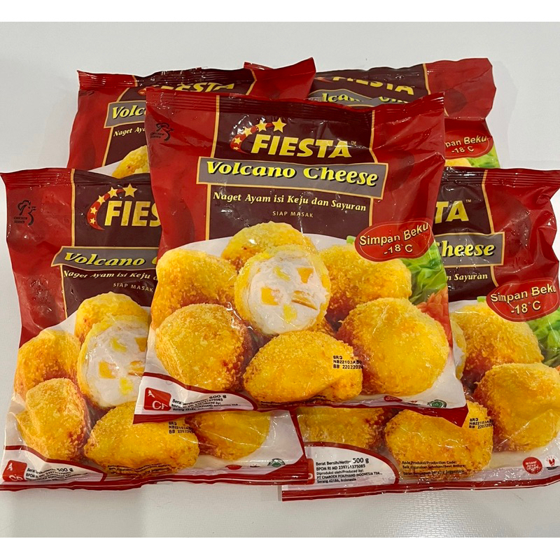 Jual Fiesta Volcano Cheese 400 Gr | Naget Ayam Isi Keju dan Sayuran ...