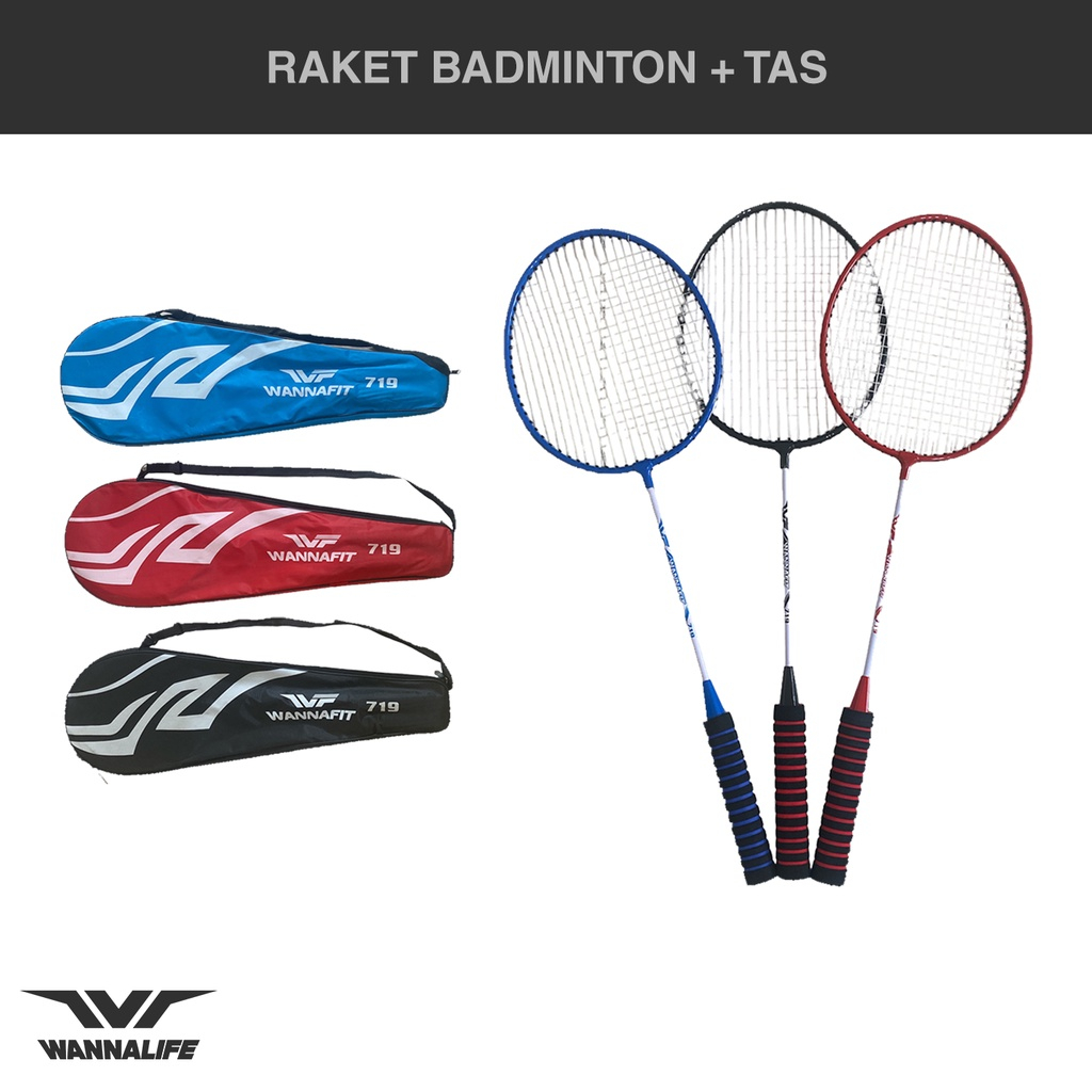 Jual Raket badminton Anak Dewasa Junior Set isi 2 pcs + Tas Original ...