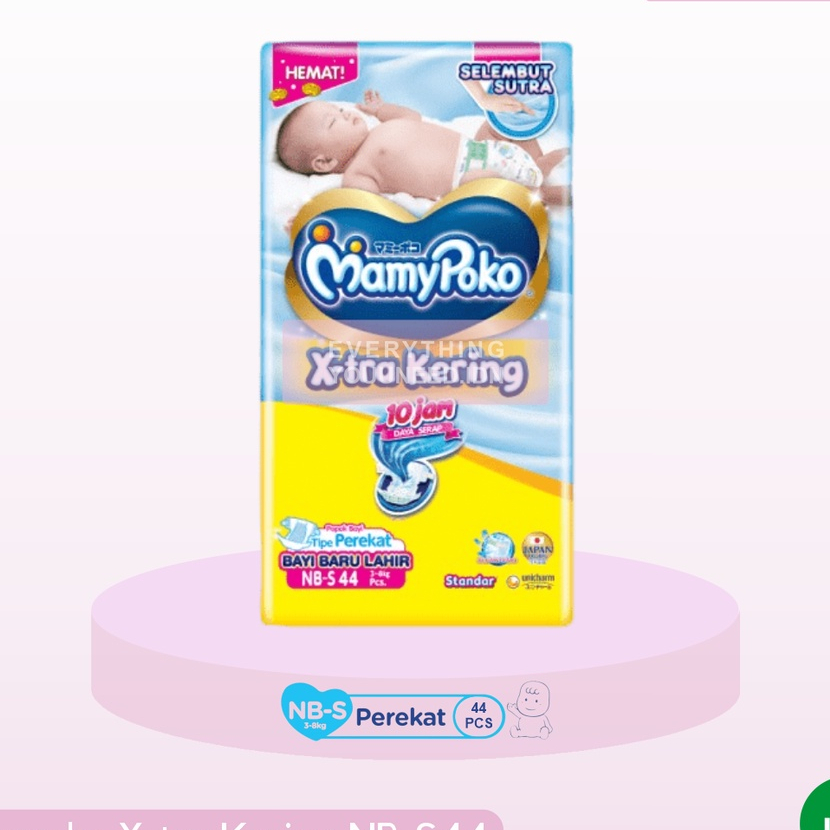 Jual MamyPoko Popok Perekat Standar - NB-S 44 / Pempes Bayi | Shopee ...