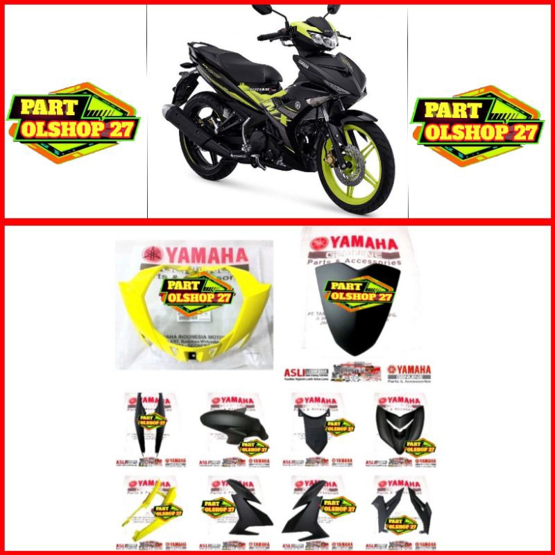 Jual Paket Full Set Body Halus Jupiter MX KING 150 New Led V2 Hitam ...