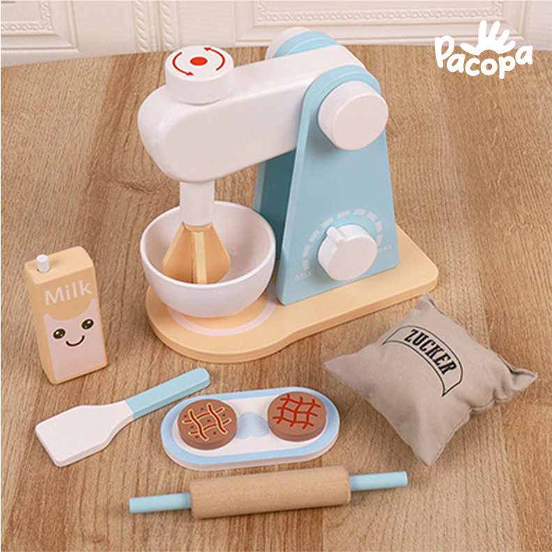 Jual [PACOPA] Mixer Wooden Toy Set Mainan Edukasi Role Play Kitchen ...