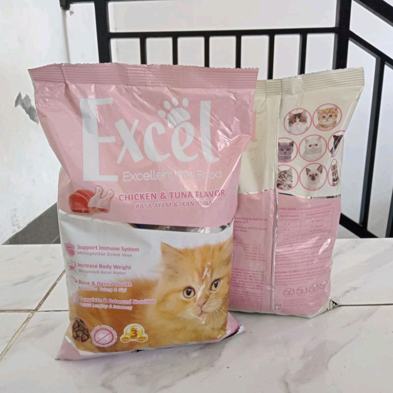 Jual Excel mother&kitten paket 10kg(isi20pcs) rasa chiken tuna ...