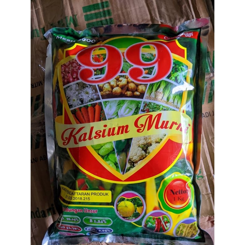 Jual Pupuk Calsium/kalsium murni 99 Kemasan 1 kg | Shopee Indonesia