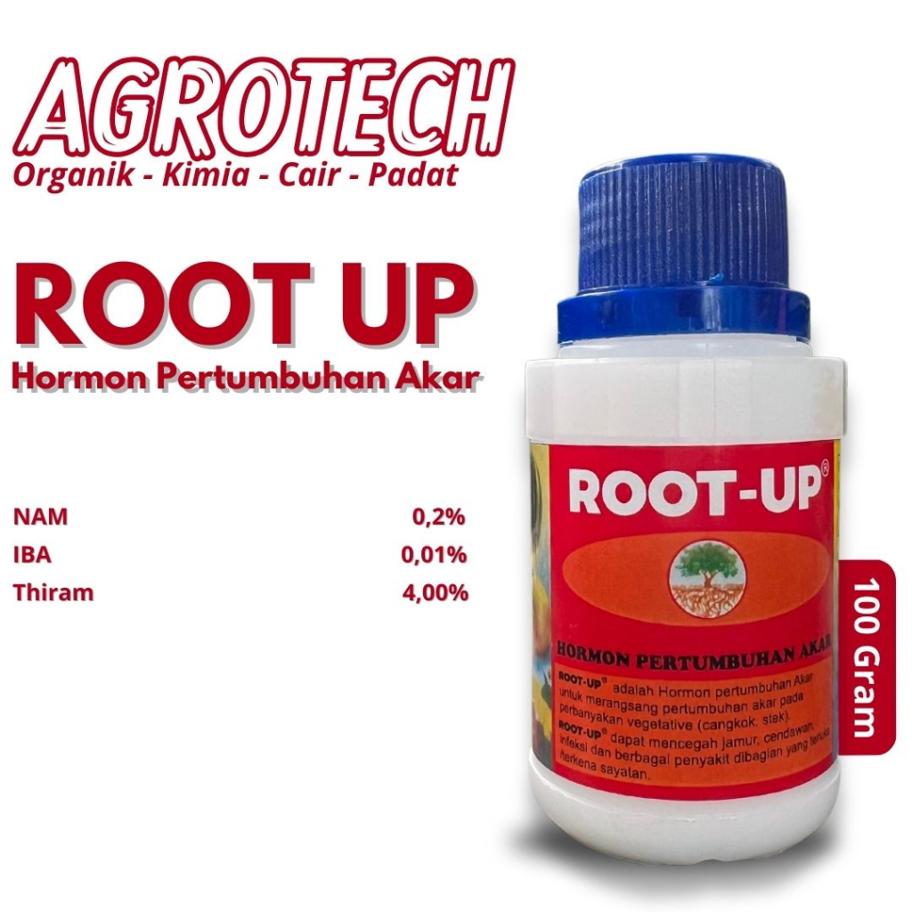 Jual ROOT UP 100 Gram Hormon Serbuk Pertumbuhan Akar Tanaman | Shopee ...