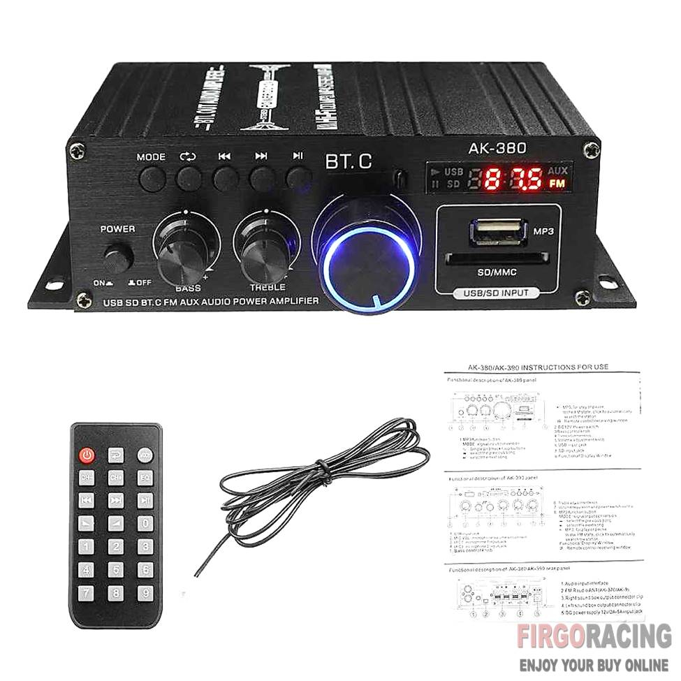 Jual Power Amplifier Mobil Bluetooth Mini Amplifier 12V 800W | Shopee ...