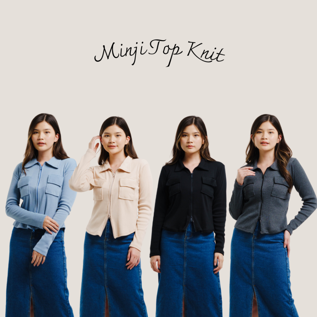 Jual Hollingberry - Minji Top Knit | Shopee Indonesia