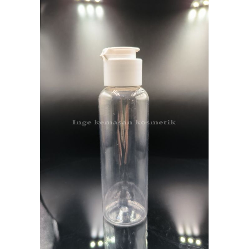 Jual BOTOL FLIPTOP 100 ML BR CLEAR TUTUP JAMUR PUTIH | Shopee Indonesia