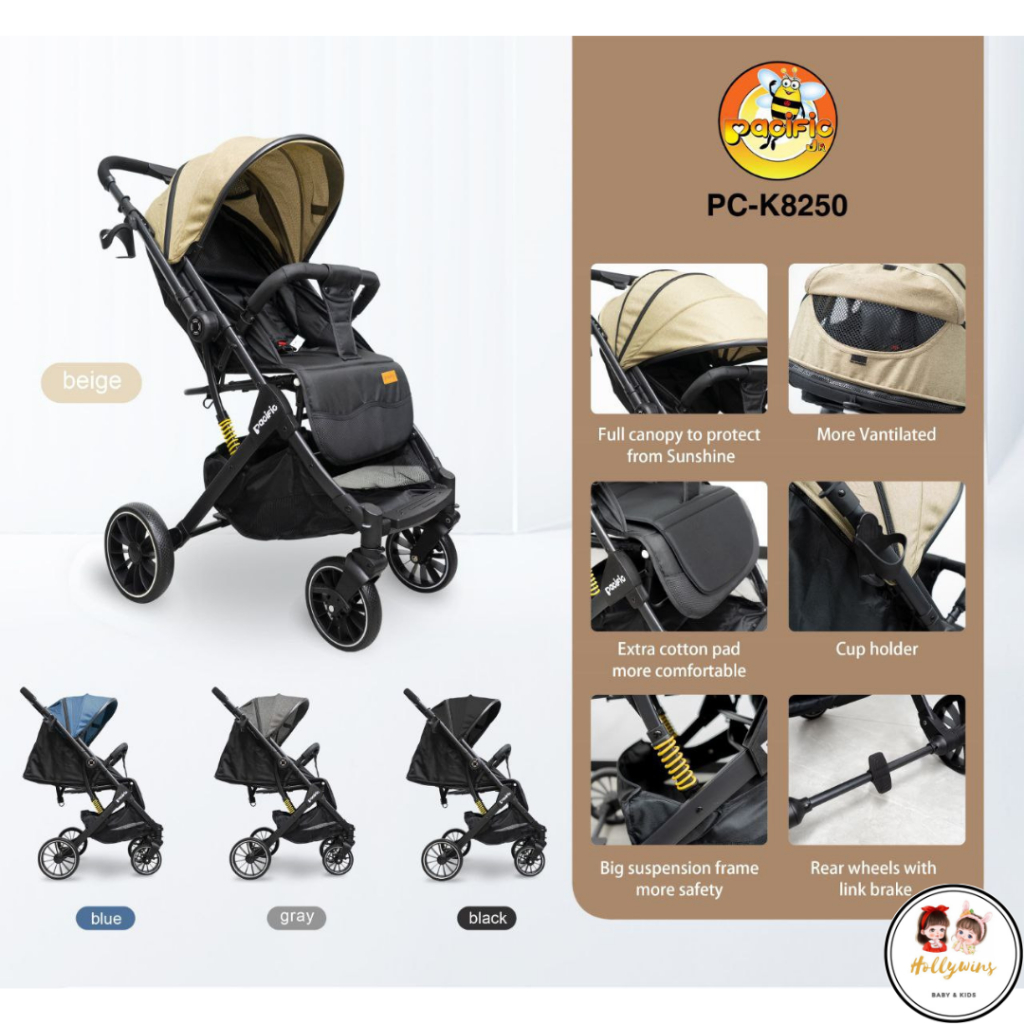 Jual BABY STROLLER PACIFIC JR PC K8250 DUA ARAH | Shopee Indonesia