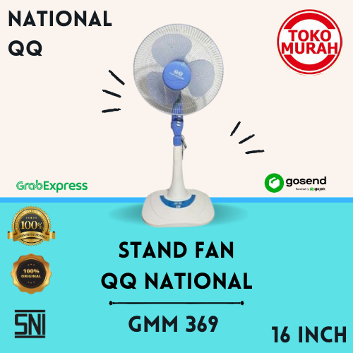 Jual Kipas Angin Berdiri QQ NATIONAL GMM 369 Stand Fan 16 Inch/40 CM | Shopee Indonesia