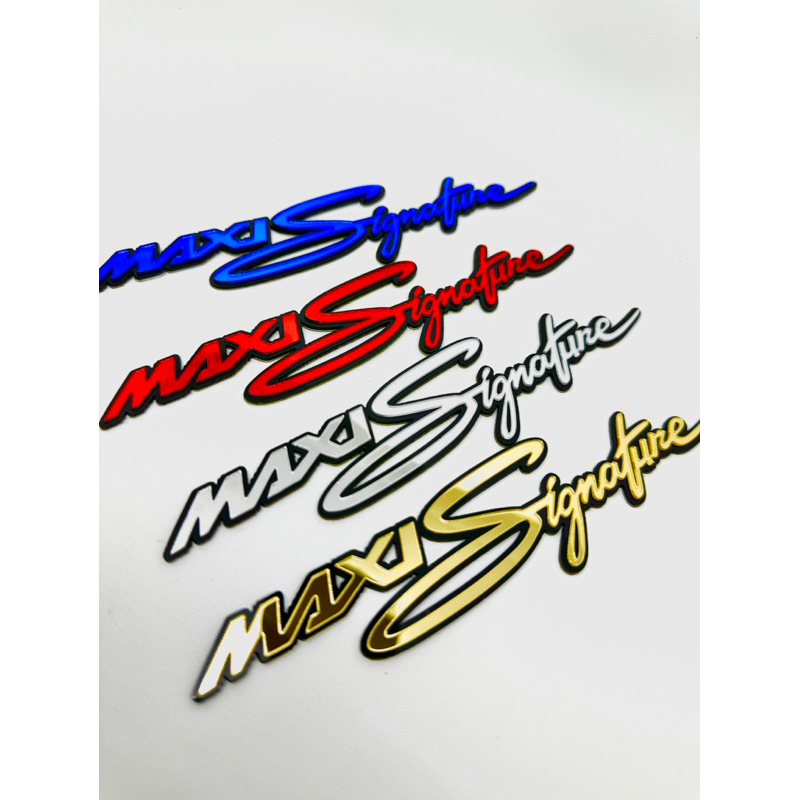 Jual Emblem Maxi Signature / emblem body motor / Nmax | Shopee Indonesia