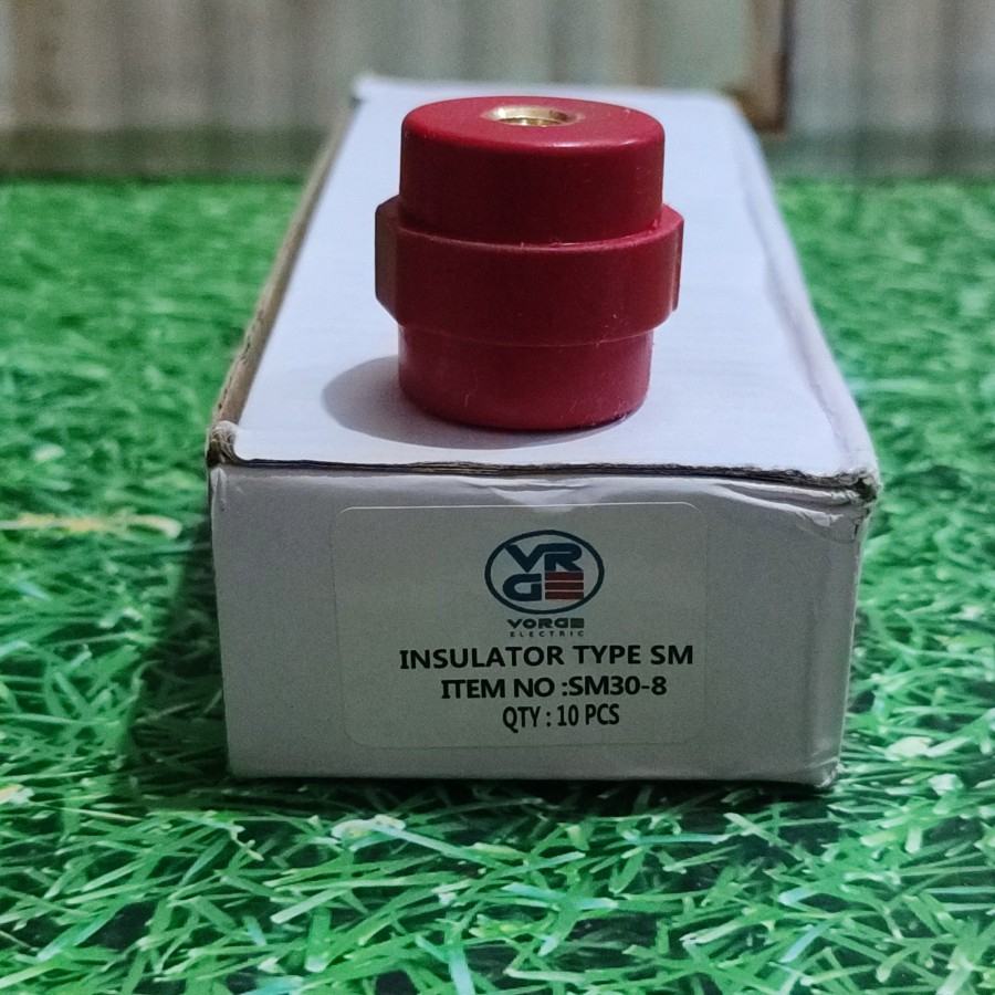 Jual Isolator Type SM 30-8 Merah Gaitor Panel sm30-8 dudukan busbar | Shopee Indonesia