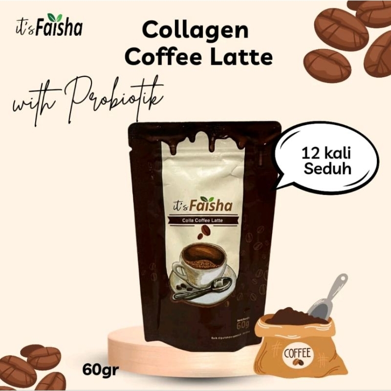 Jual Its Faisha Collagen Coffee Latte 60gr | Shopee Indonesia