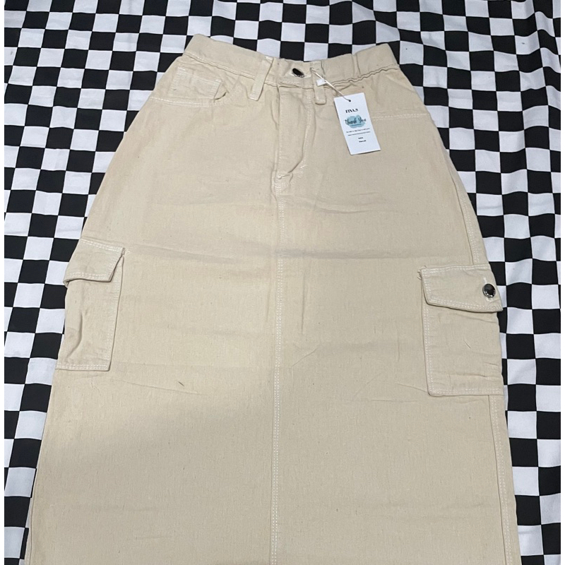 Jual (Ready)Rok Cargo Jeans /Cargo Long skirt jeans | Shopee Indonesia