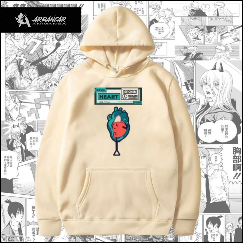 Jual HOODIE ANIME PREMIUM CHAINSAW MAN POCHITA DENJI HEART | Shopee ...