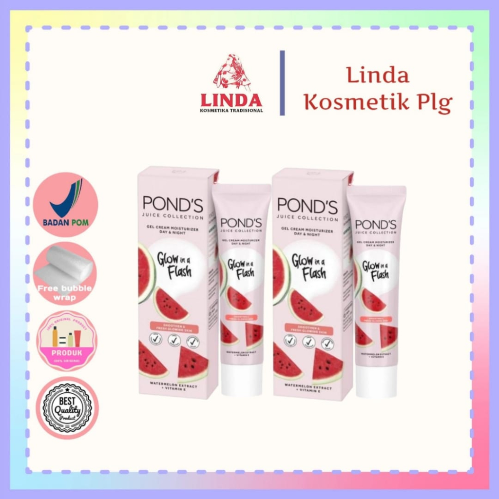 Jual Ponds Juice Collection Glow in a Flash Gel Cream Moisturize ...