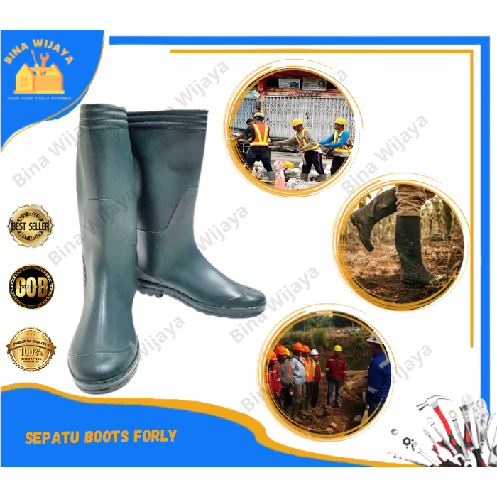 Jual Sepatu Boot Karet Hijau Forli - Sepatu Proyek - Sepatu Kerja ...