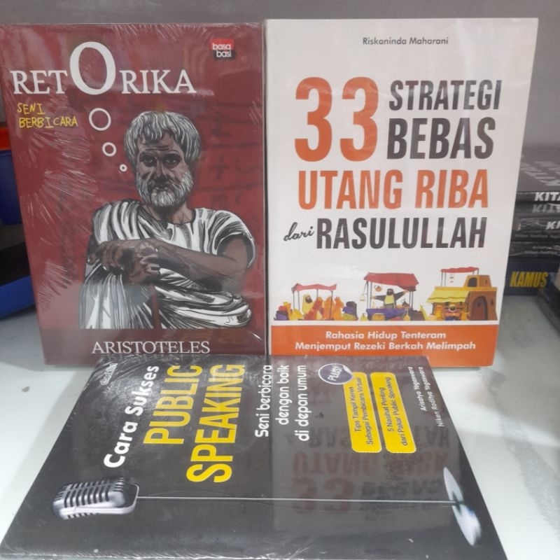 Jual Paket 3 buku retorika, 33 strategi bebas utang riba dari ...