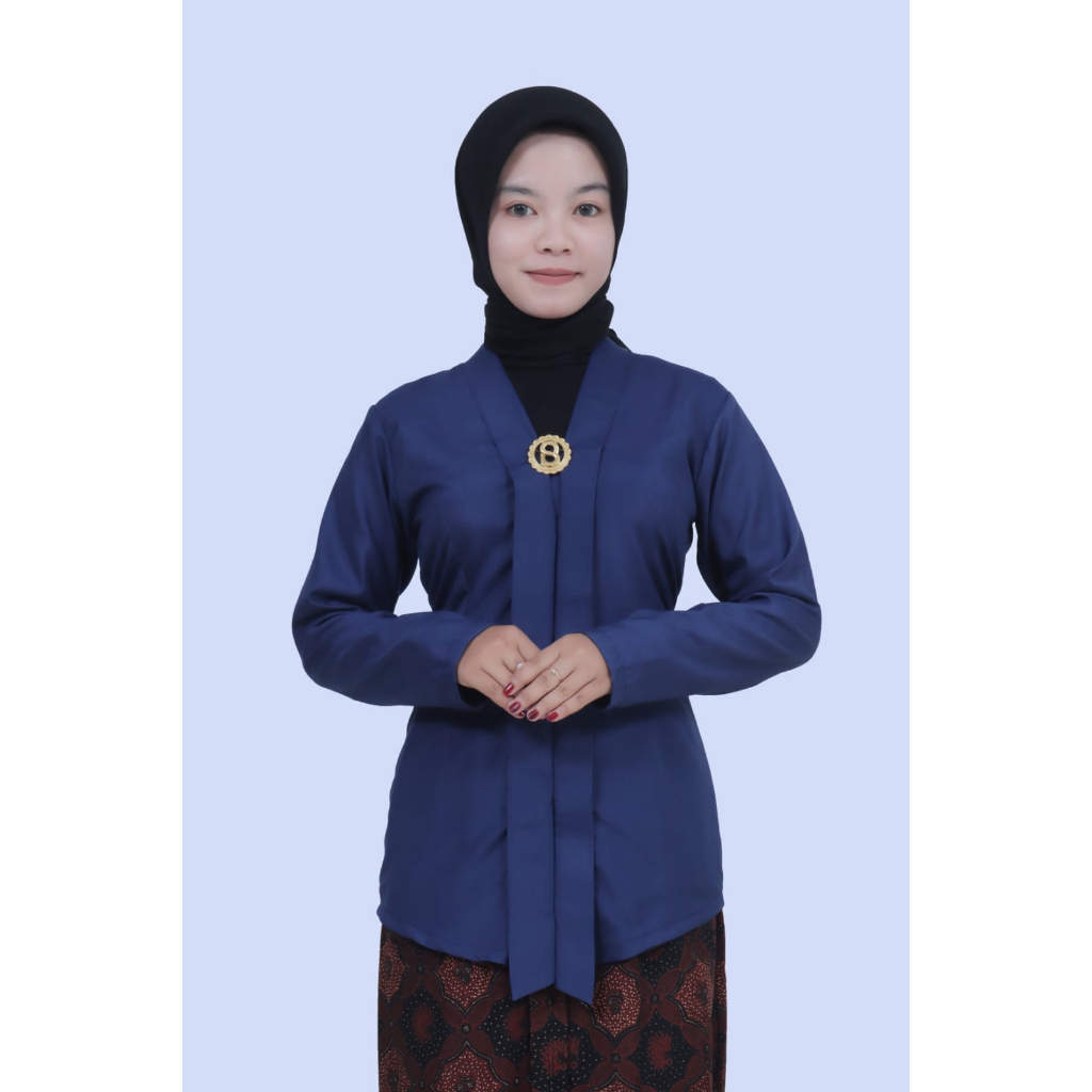 Jual Kebaya Kartini Polos Lengan Panjang Terbaru Bisa COD Farzana ...