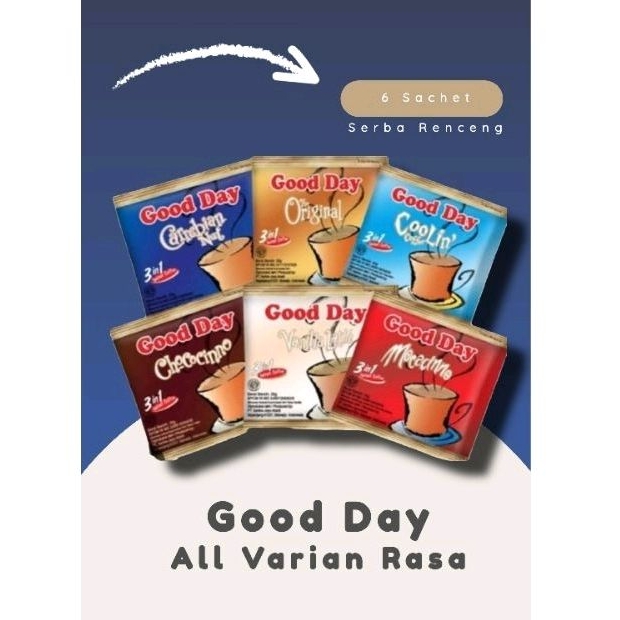 Jual Kopi Good Day All Varian Rasa 1 Renceng (Isi 10 Sachet) | Shopee ...