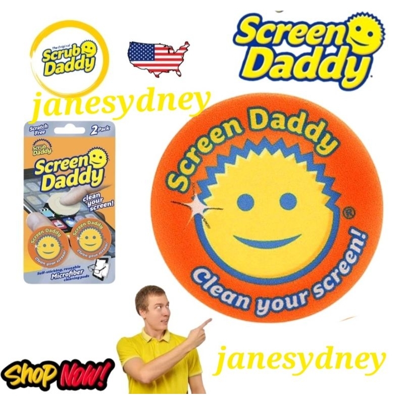 Jual Scrub Daddy Set 2Pcs Pembersih Layar Smartphone Sticker Screen ...