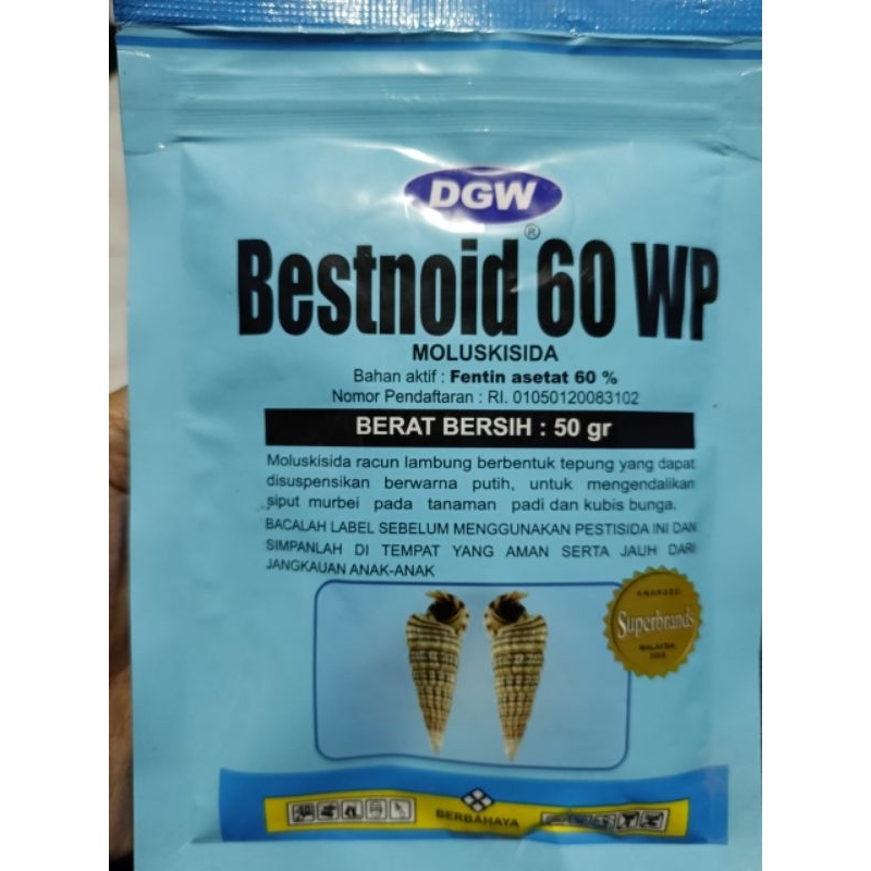 Jual BESTNOID 60WP 50grm MOLUSKISIDA RACUN KEONG. | Shopee Indonesia