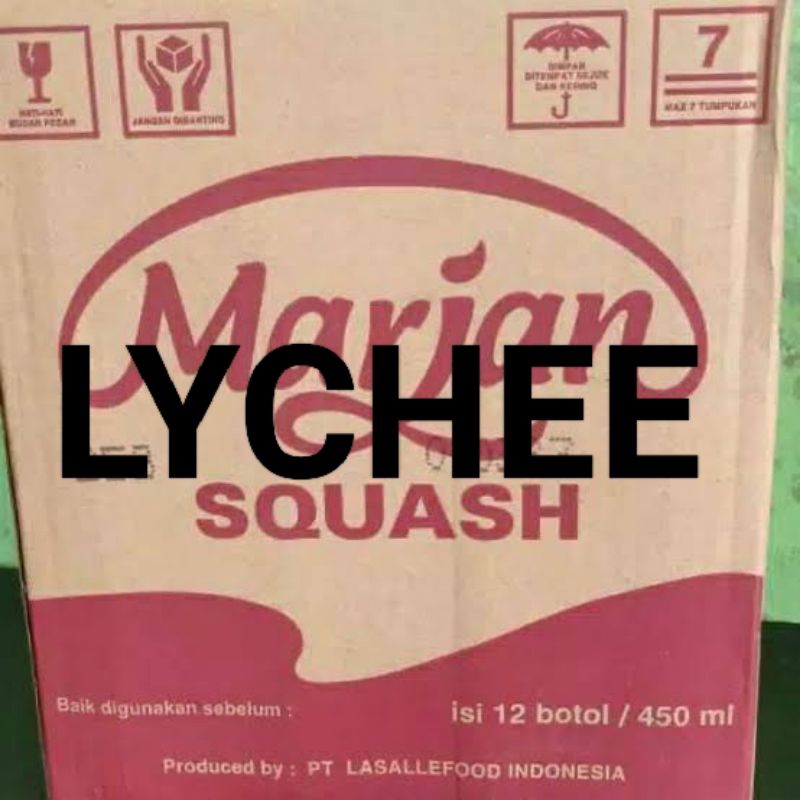 Jual Sirup Marjan Squash Lychee Leci Isi 12Pcs x 425Ml | Shopee Indonesia