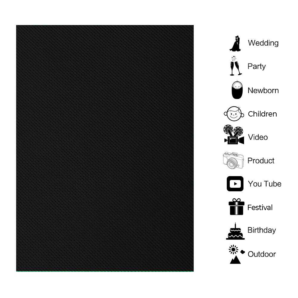 Jual Kain Backdrop Background Hitam Studio Fotografi Non-Woven Textile ...