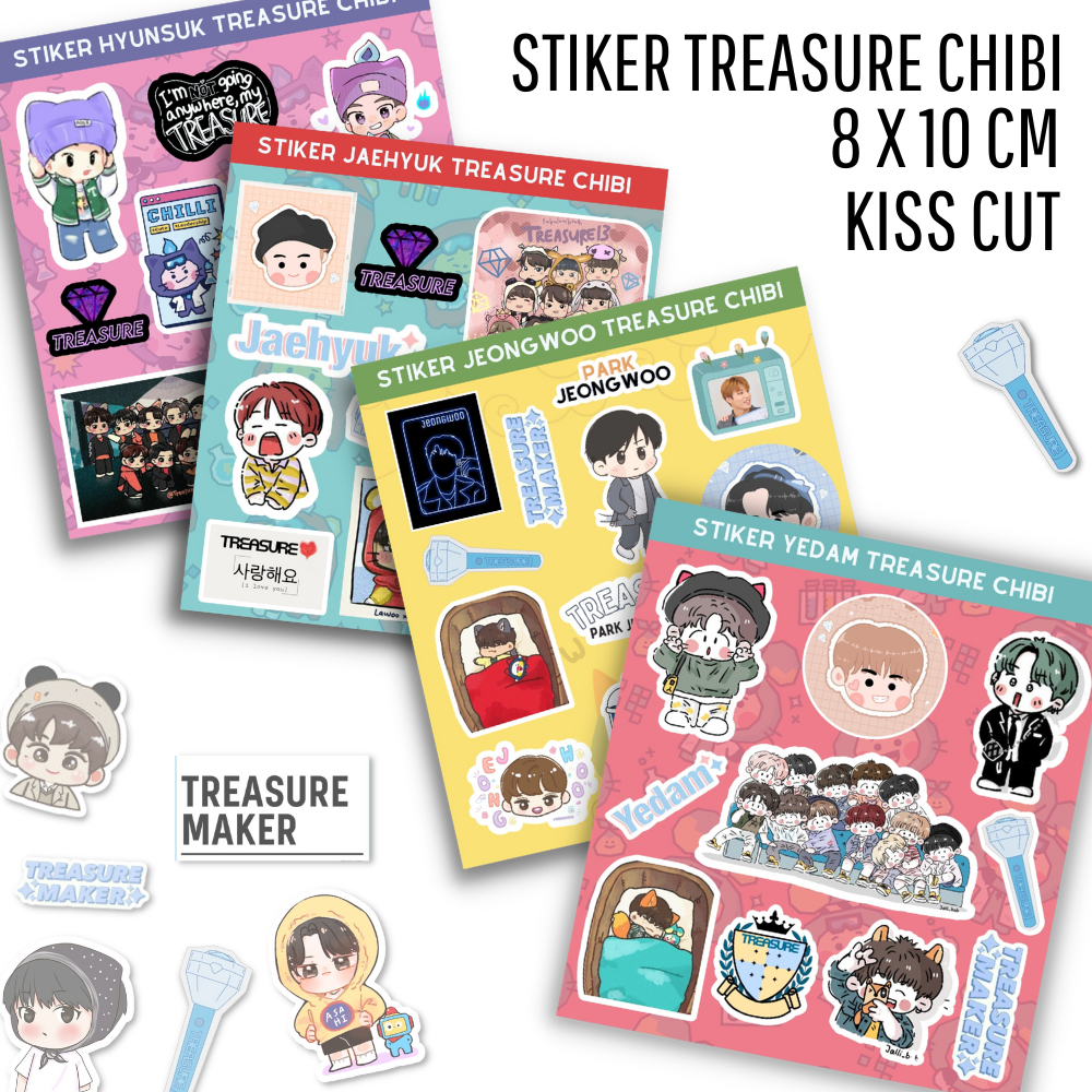 Jual STIKER TREASURE CHIBI KARTUN CUTE | Shopee Indonesia