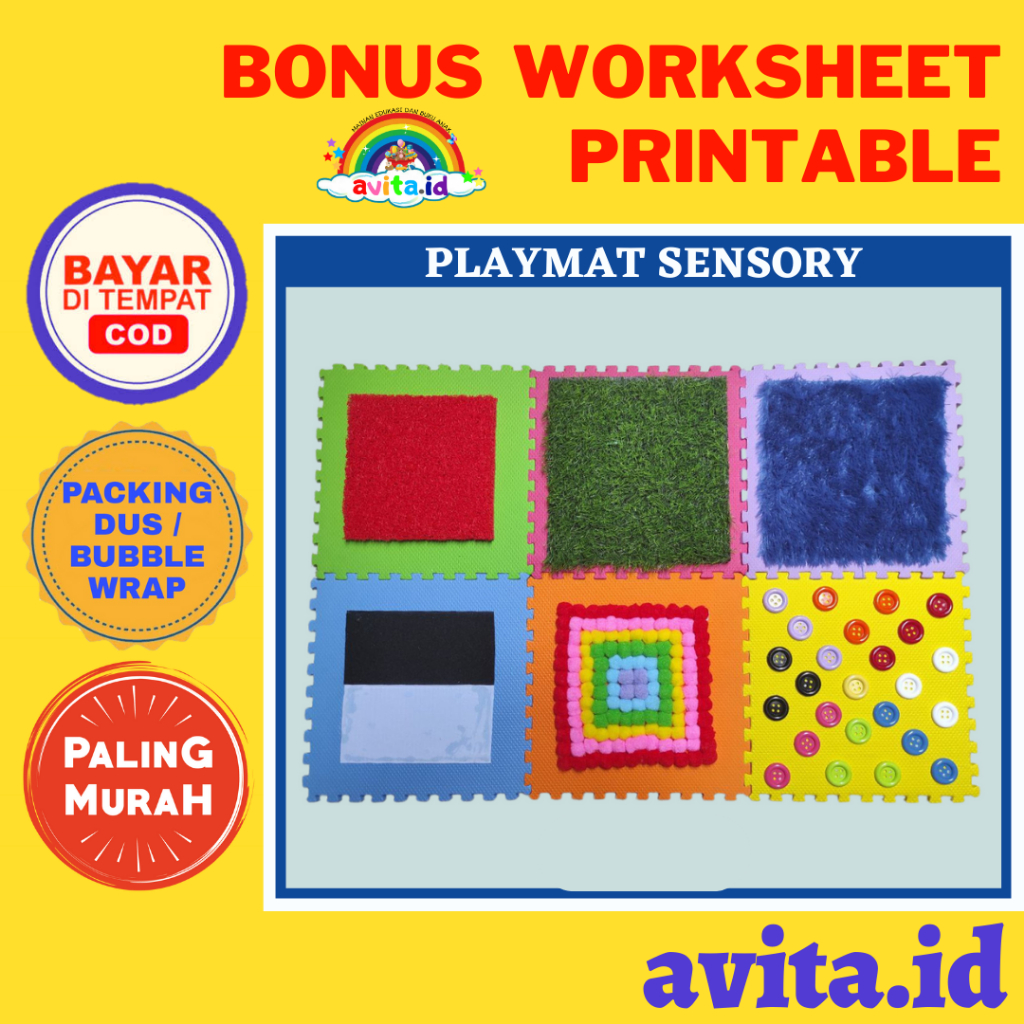 Jual avita.id Playmat Sensori One Set / Sensory Play Mat Bayi ...