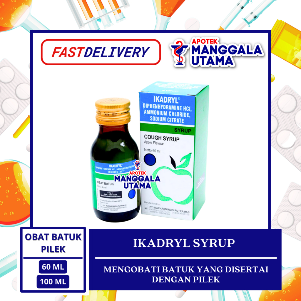 Jual IKADRYL SYRUP BATUK PILEK | Shopee Indonesia