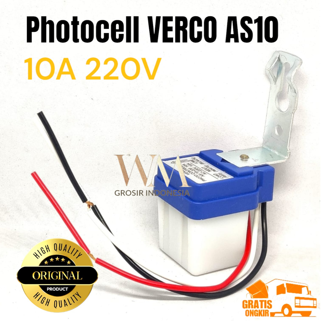 Jual Saklar Sensor Cahaya AS-10 AC-220V Lampu Otomatis Sensor Cahaya ...