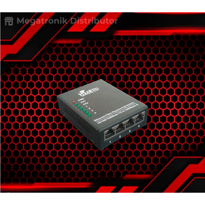 Jual Media Converter HSAirPo CM2F4EG - POE 2FO 4LAN Gigabit | Shopee Indonesia