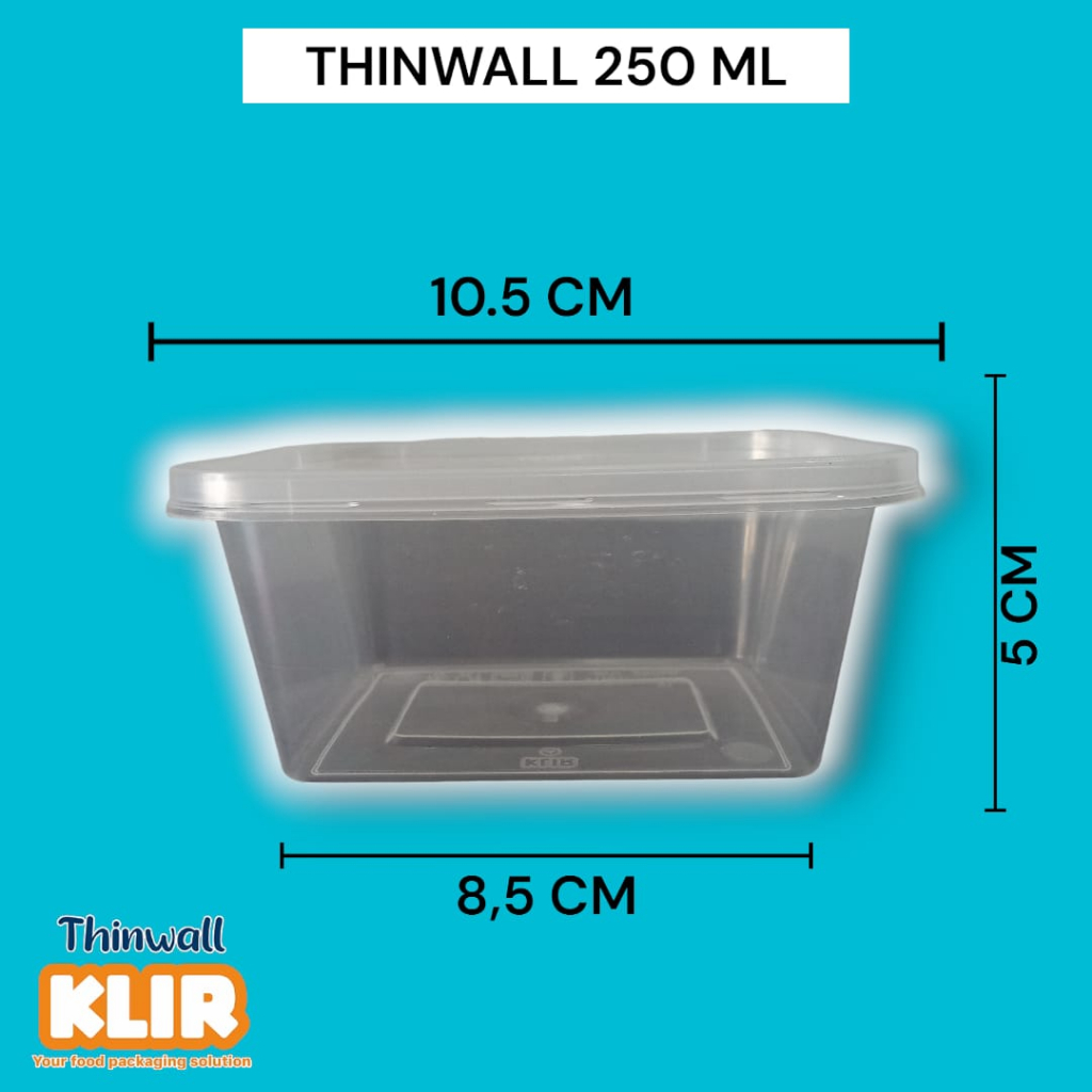 Jual Thinwall 250ml REC / Box Thinwall 250ml / Kotak Thinwall 250ml ...