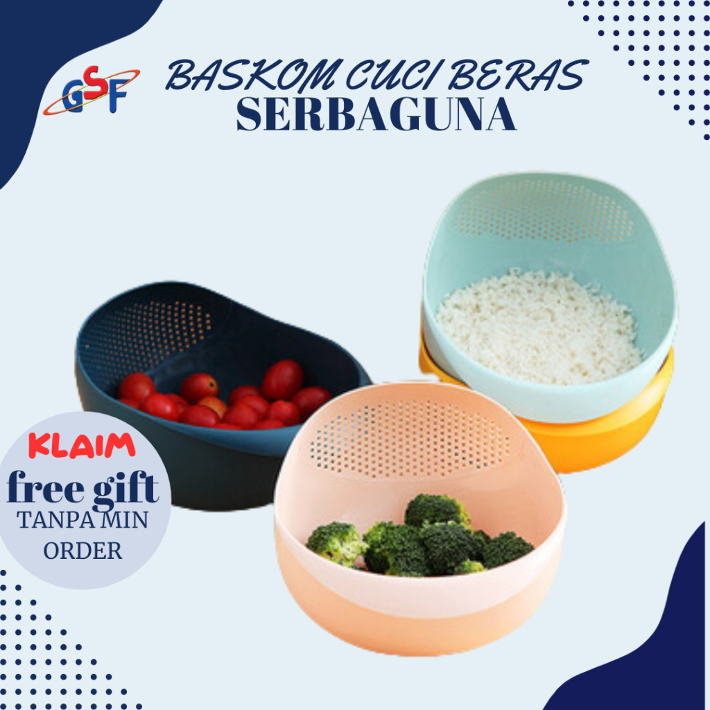 Jual WADAH CUCI BERAS / BASKOM CUCI BERAS SAYUR BUAH ALAT CUCI BERAS ...