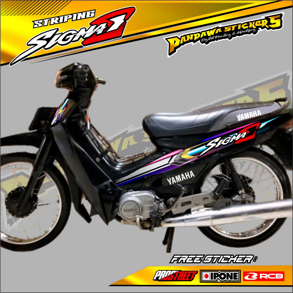 Jual STRIPING VARIASI YAMAHA SIGMA E / STICKER LIST MOTOR SIGMA E ...