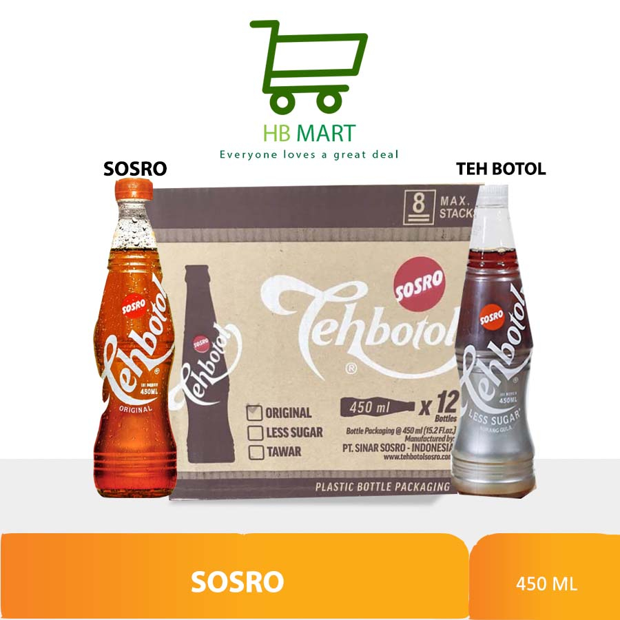 Jual KHUSUS KRIIM PAKAI OJOL TEH BOTOL SOSRO KEMASAN BOTOL 450ml ...