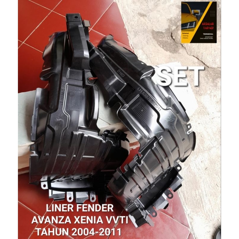 Jual LINER FENDER AVANZA XENIA VVTI TAHUN 2004-2011 ORIGINAL | Shopee ...