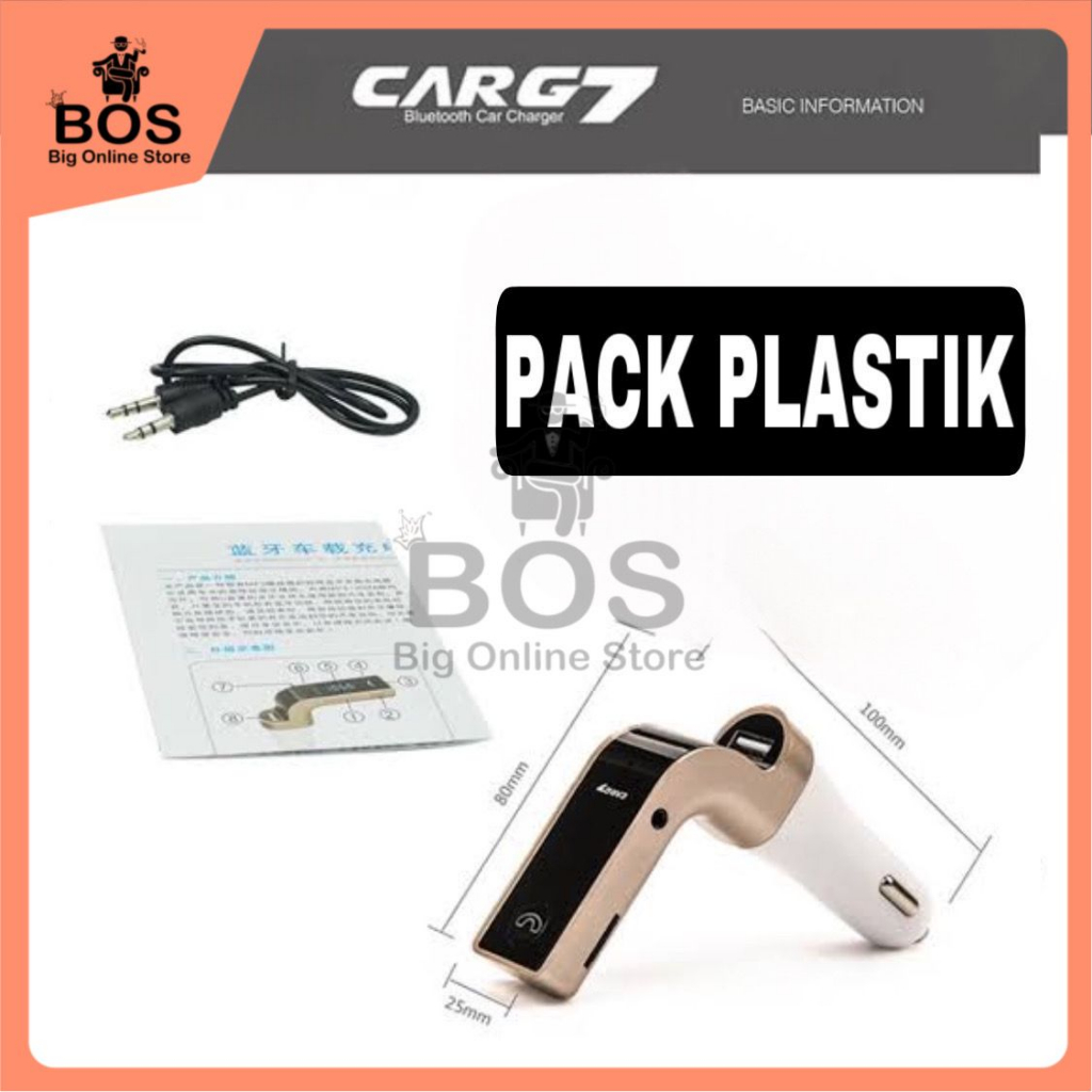 Jual BOS - SAVER FM MODULATOR G7 BLUETOOTH | CARG7 CAR CHARGER MOBIL ...